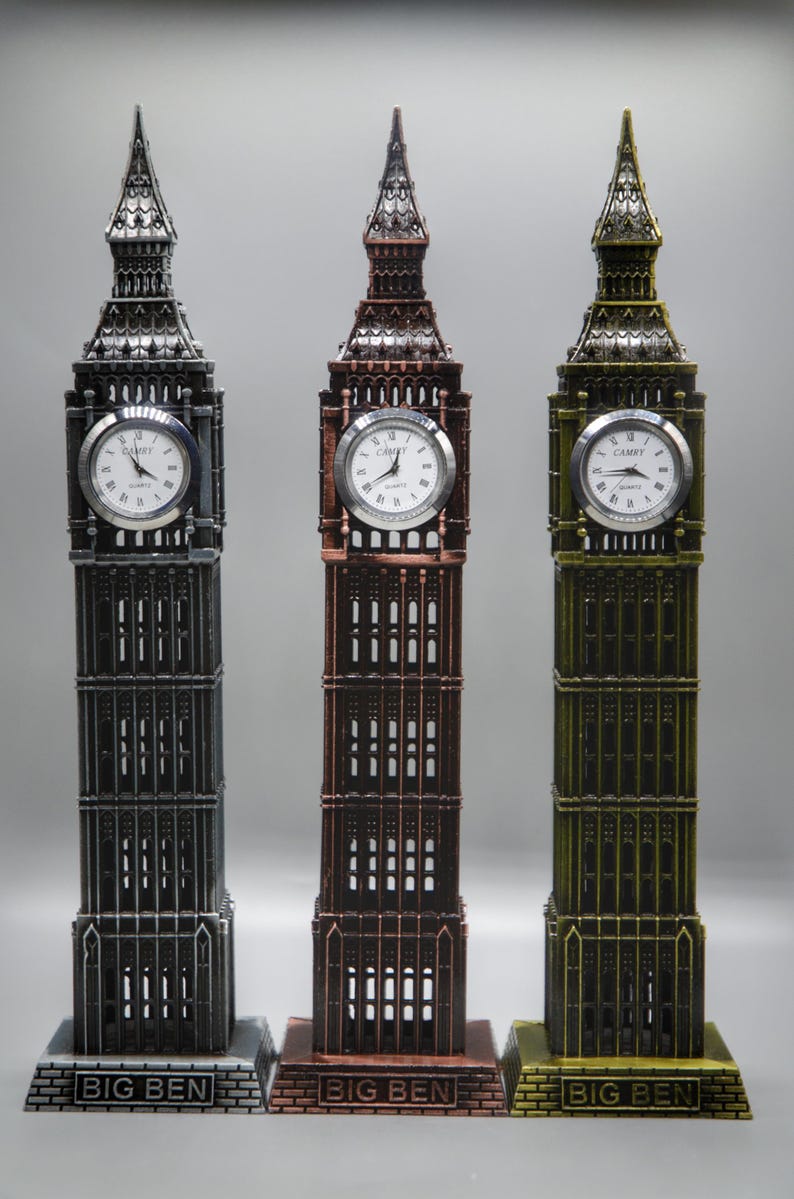 Big Ben London Model With Working Clock (large)-30cm - Etsy