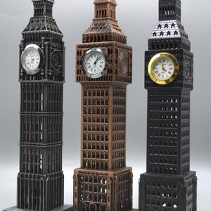 Vintage Big Ben Clock Tower Replica With Functional Clock London ...