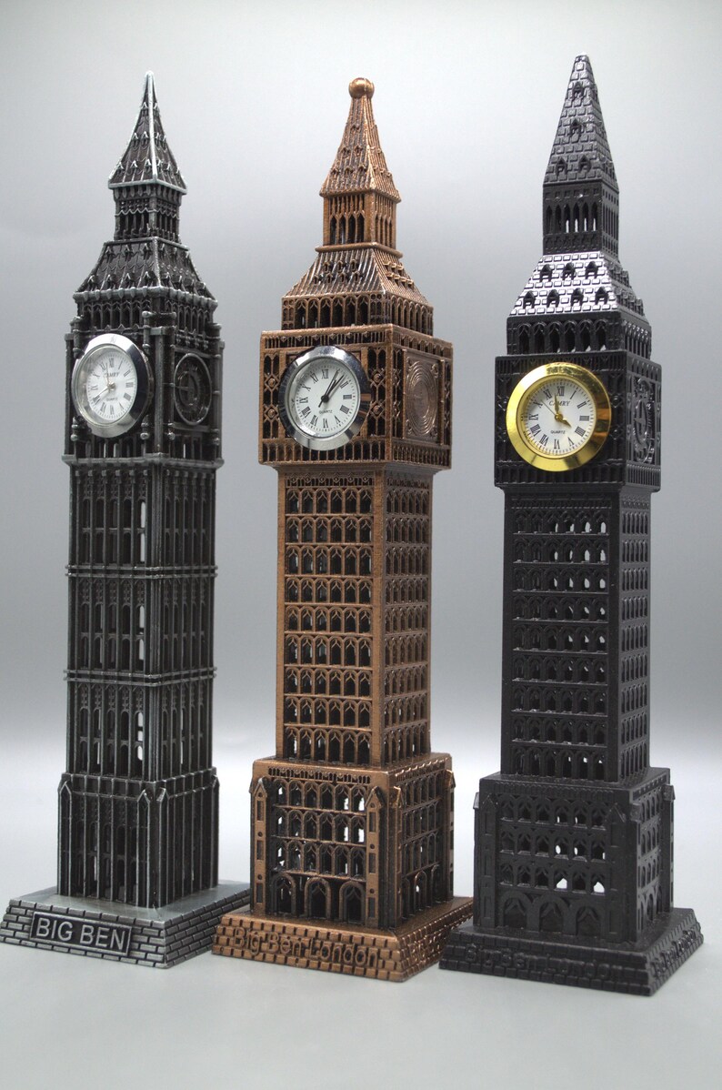 Vintage Big Ben Clock Tower Replica With Functional Clock - London ...