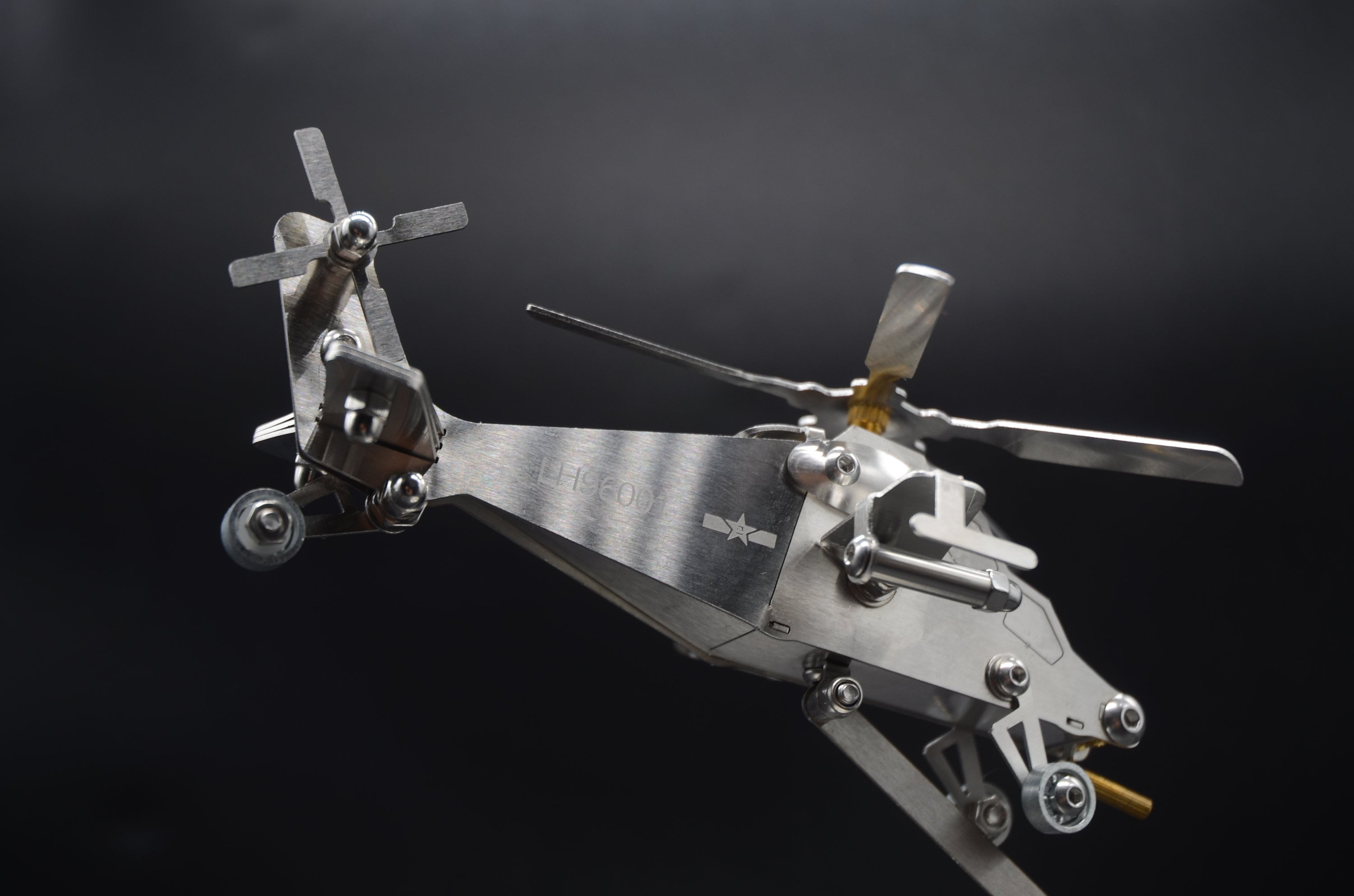 Stainless Steel Classic Helicopter Model Joint Can Mobilize Home ...