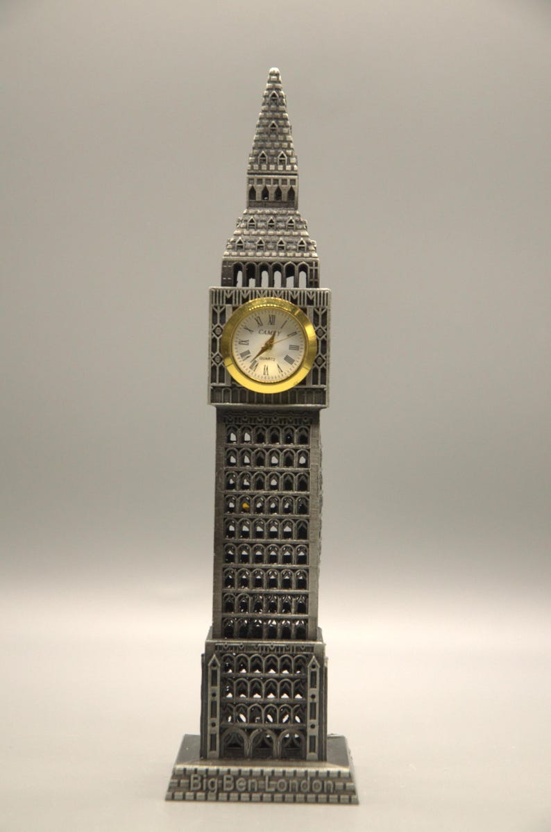 Miniature Big Ben Clock Tower Replica London Souvenir Desk Clock With ...