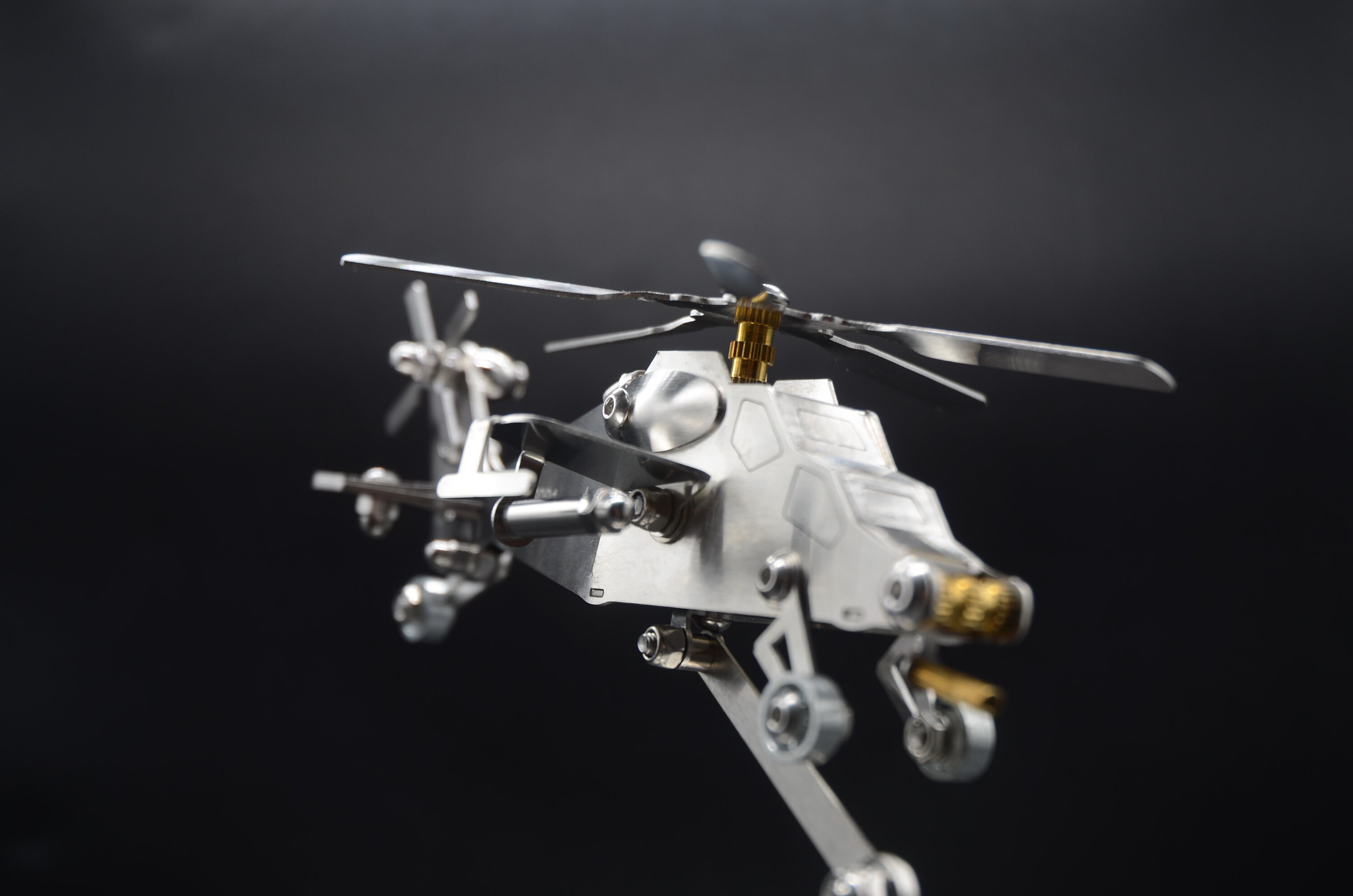 Stainless Steel Classic Helicopter Model Joint Can Mobilize Home ...