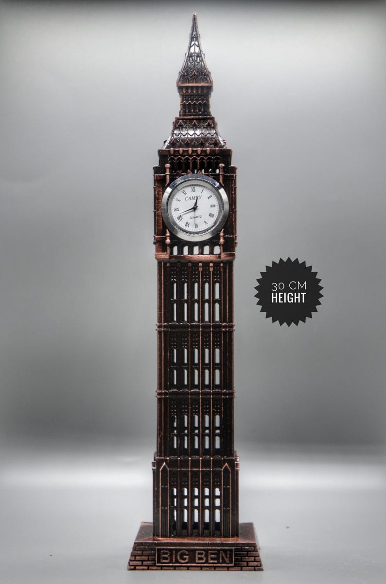 Big Ben London Model With Working Clock (large)-30cm - Etsy