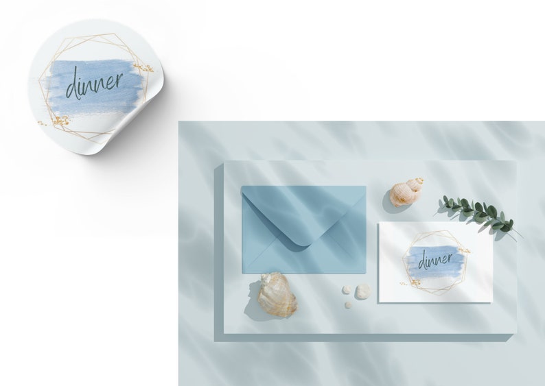 Editable Wedding Print for Placeholder, Sticker Label, Dinner Food ...