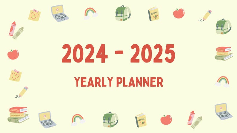 School Year Calendar, Back to School Calendar for Kids, 2024 2025 ...