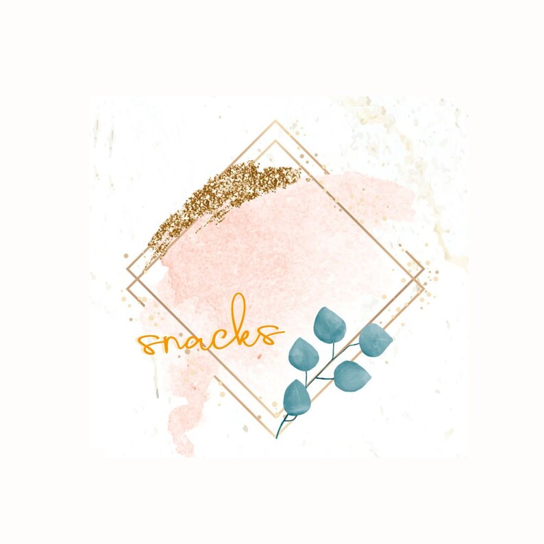 Snack Food Fabric Sticker for Pantry Organize Shelf Organizer Food ...