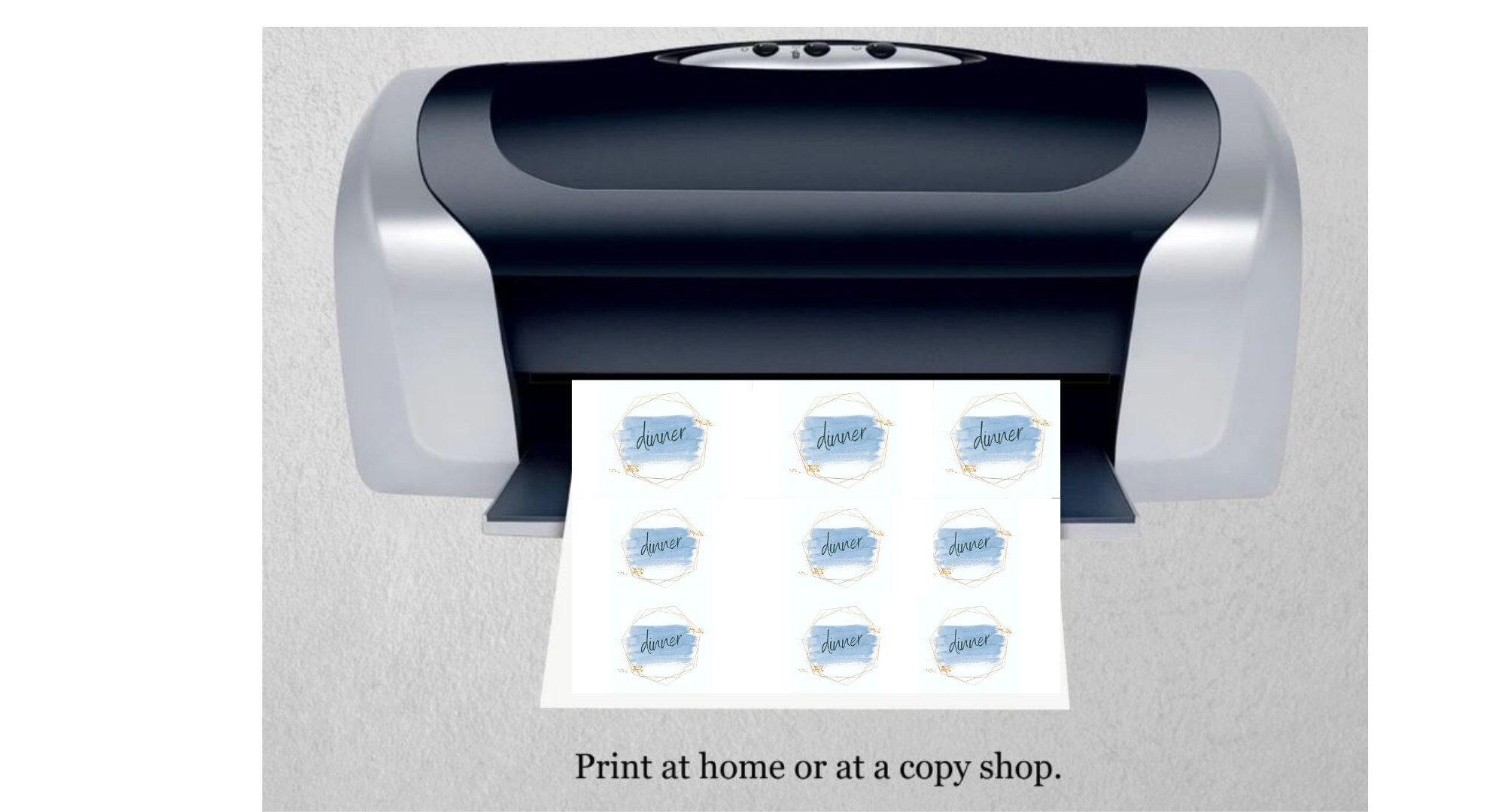 Editable Wedding Print for Placeholder, Sticker Label, Dinner Food ...