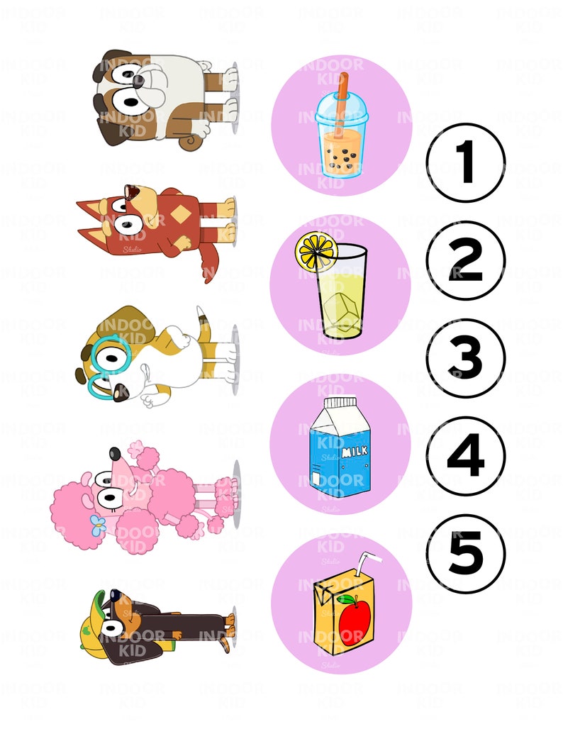 Bluey's Riddle Activity Printable Einstein's Riddle Zebra Puzzle - Etsy