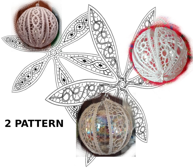 Download Patterns for Christmas Balls, Bobbin Lace, Bobbin Lace Pattern ...