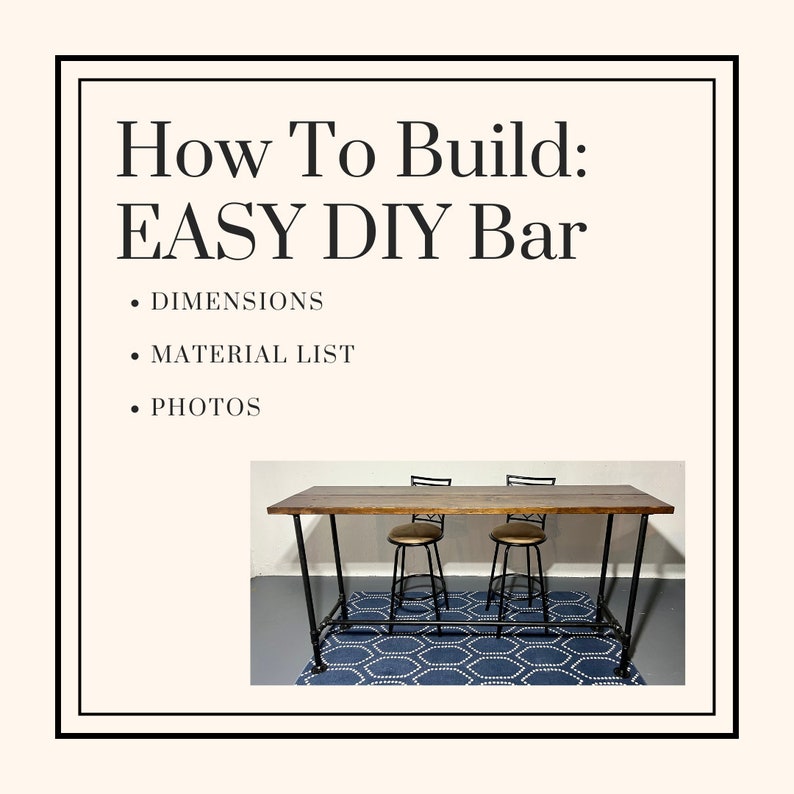 Easy DIY Bar - Etsy
