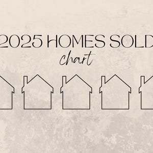 2025 Real Estate Homes Sold Chart - Etsy