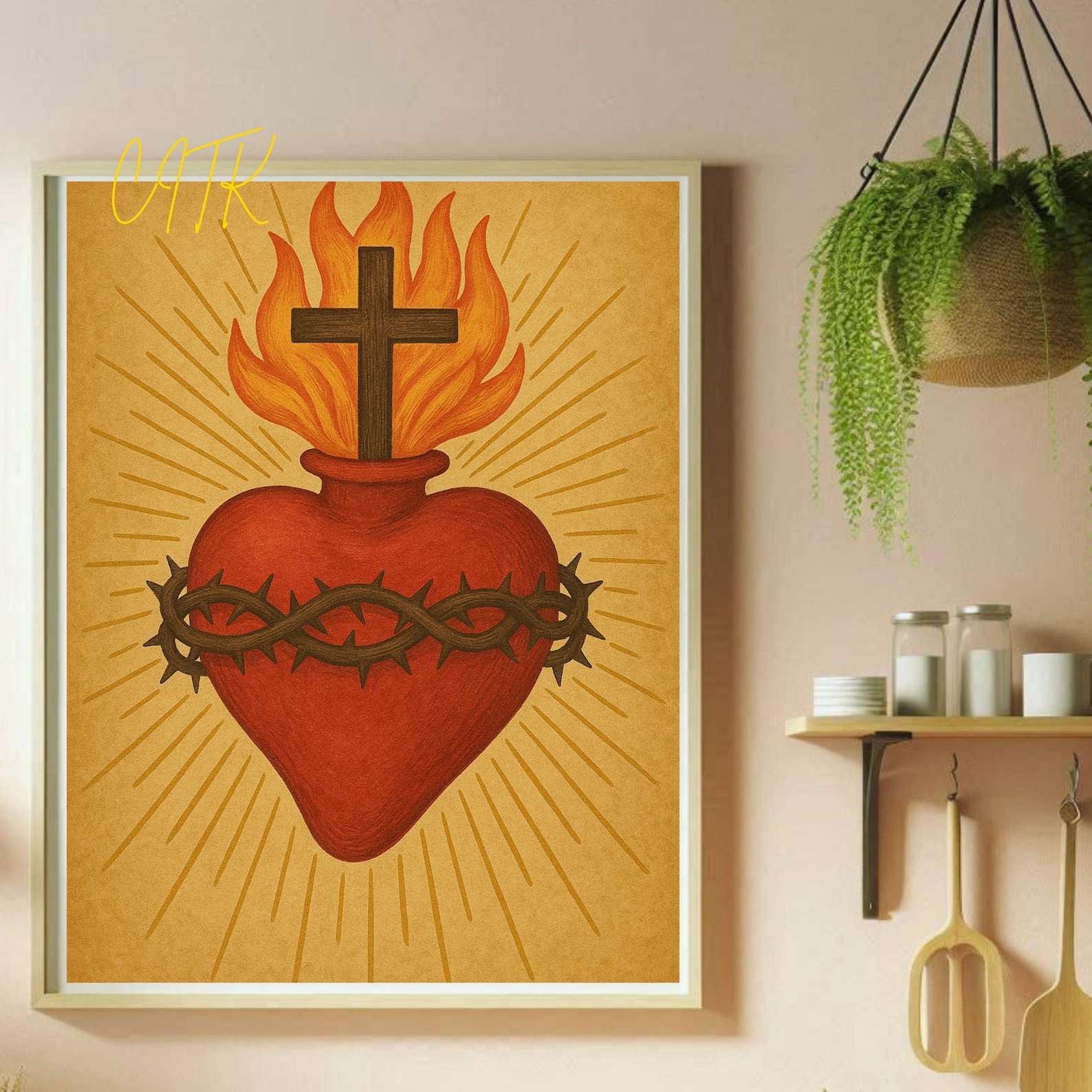 Sacred Heart of Jesus Printable | Corazón Sagrado Digital Art ...