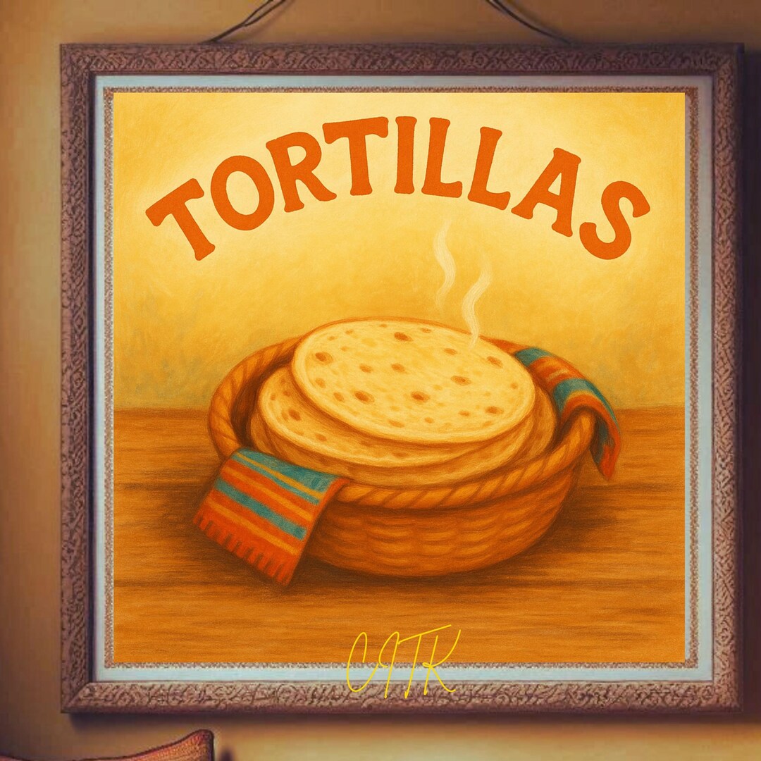 Tortilla Basket Printable | Latina Kitchen Wall Art | Spanglish ...