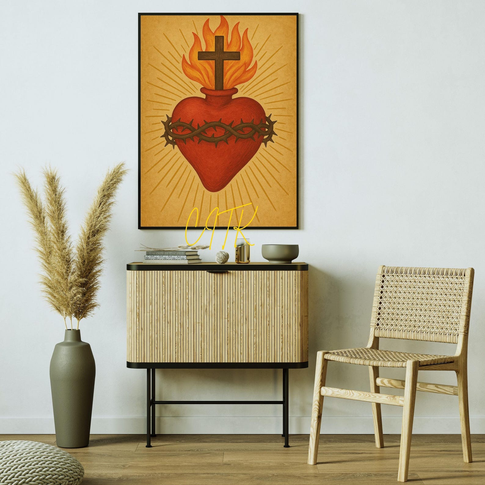 Sacred Heart of Jesus Printable | Corazón Sagrado Digital Art ...