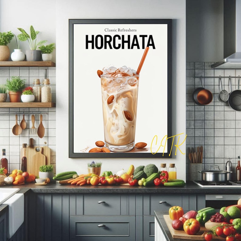 Horchata Kitchen Print: Mexican Drink Art (JPEG, PDF) - Etsy