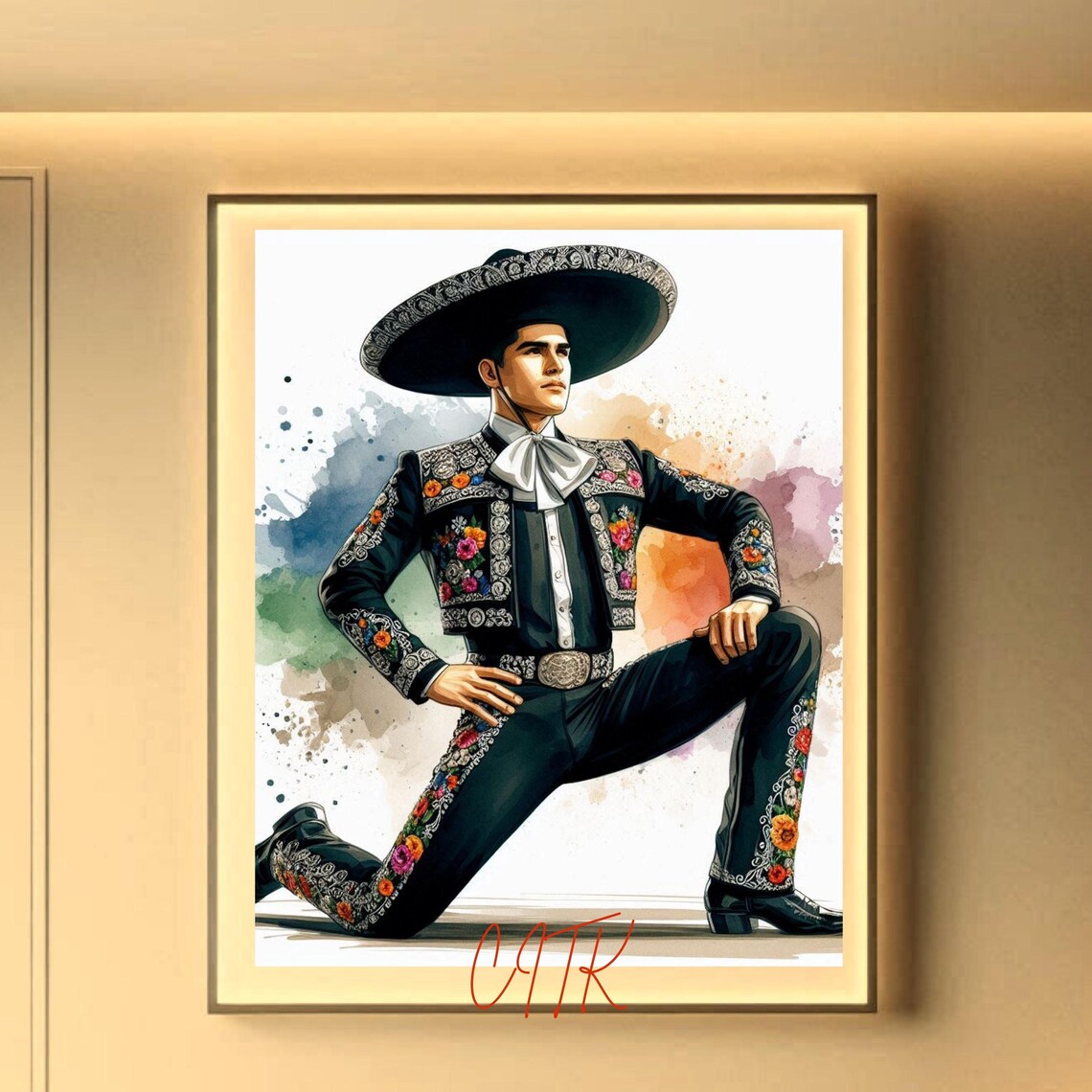 Charro Dancer Art Print: Mexican Folklorico Heritage (digital Download ...
