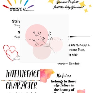 40 Educational Motivational Quotes for Students, Instant Download ...