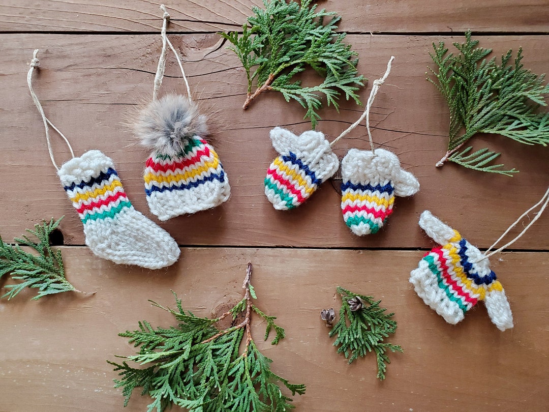 HBC Themed Inspired Ornament Set Mini Sweater Hat Mittens Stocking - Etsy