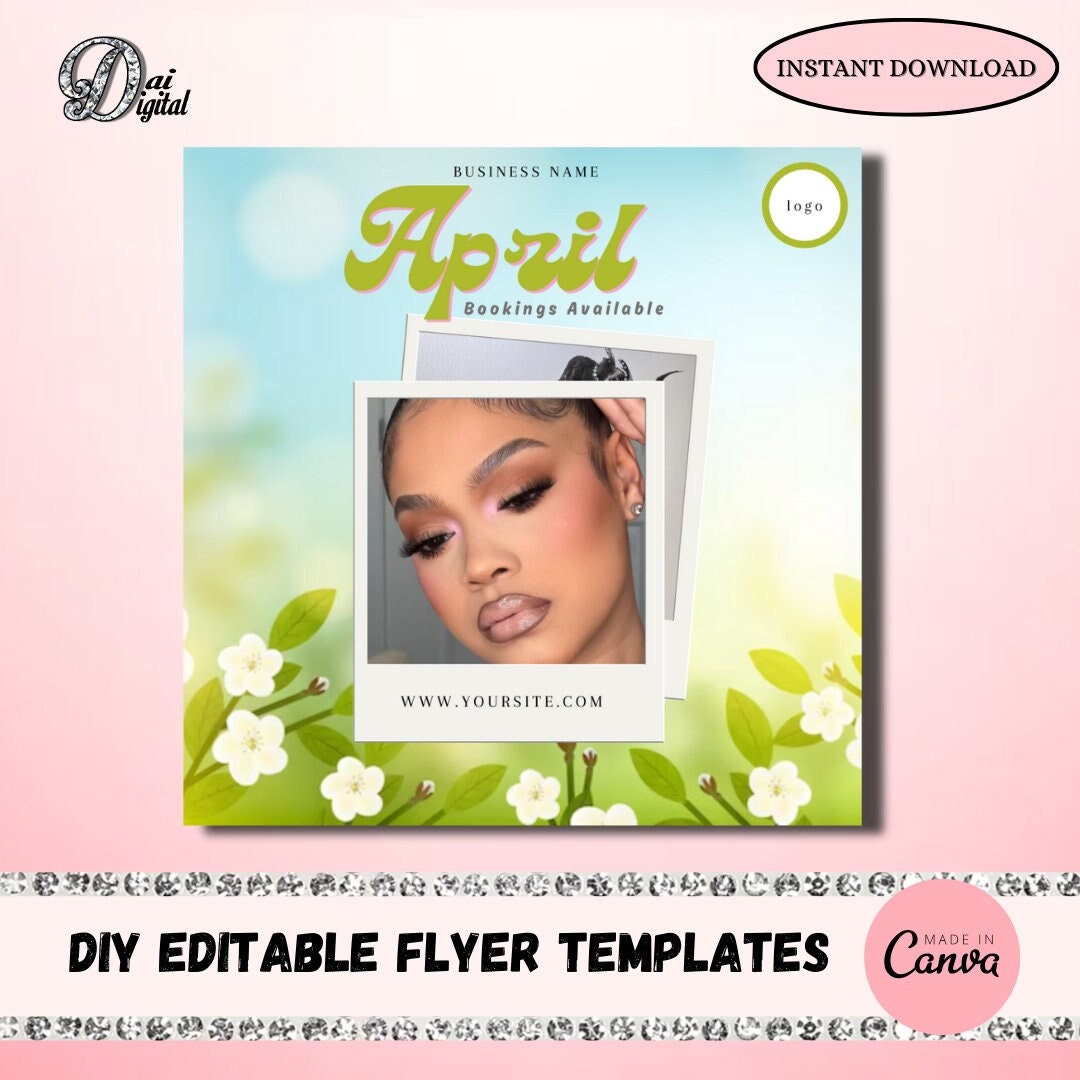 DIY Spring Appointments Flyer | DIY Social Media Flyers | Customizable ...