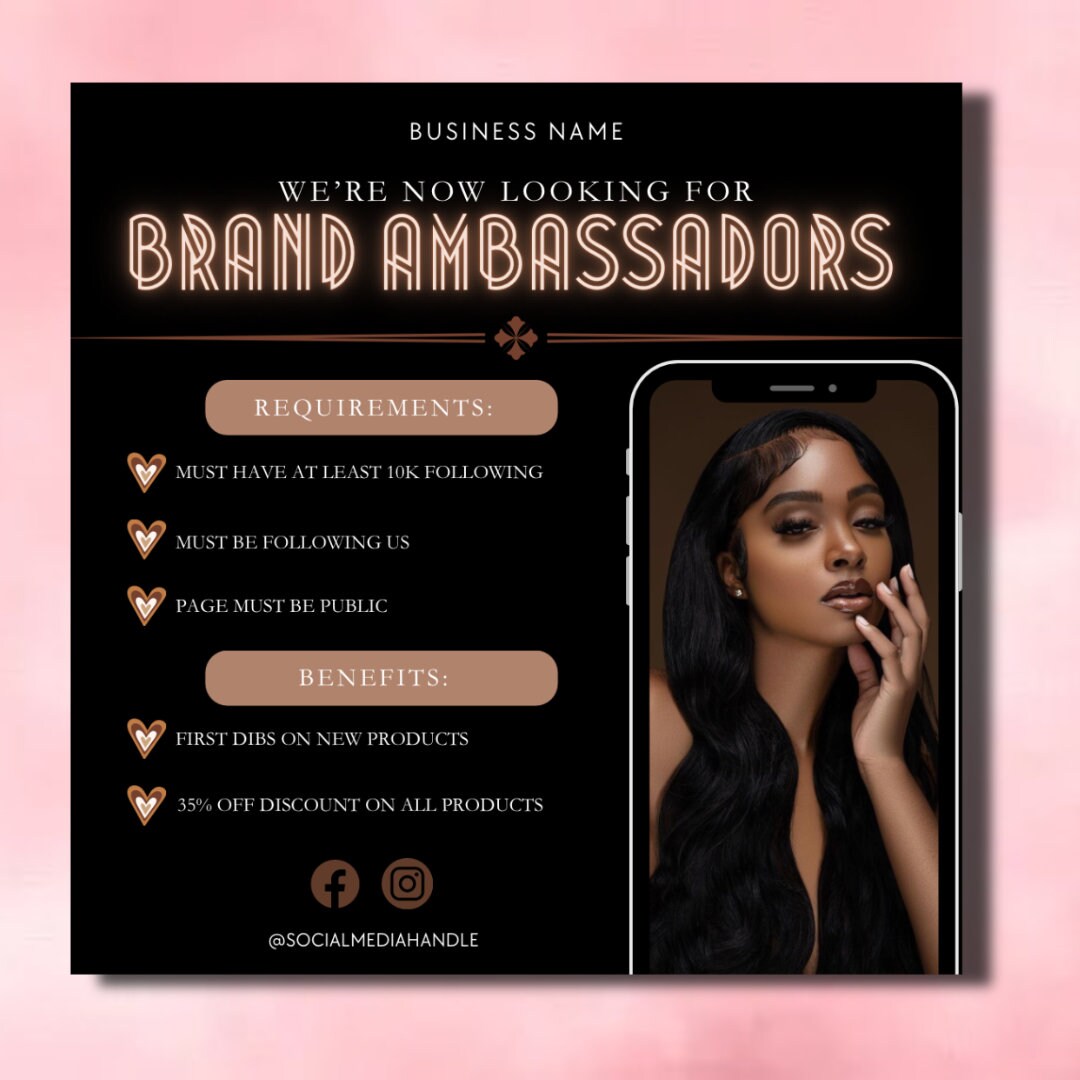 DIY Business Brand Ambassador Flyer | DIY Social Media Flyers ...
