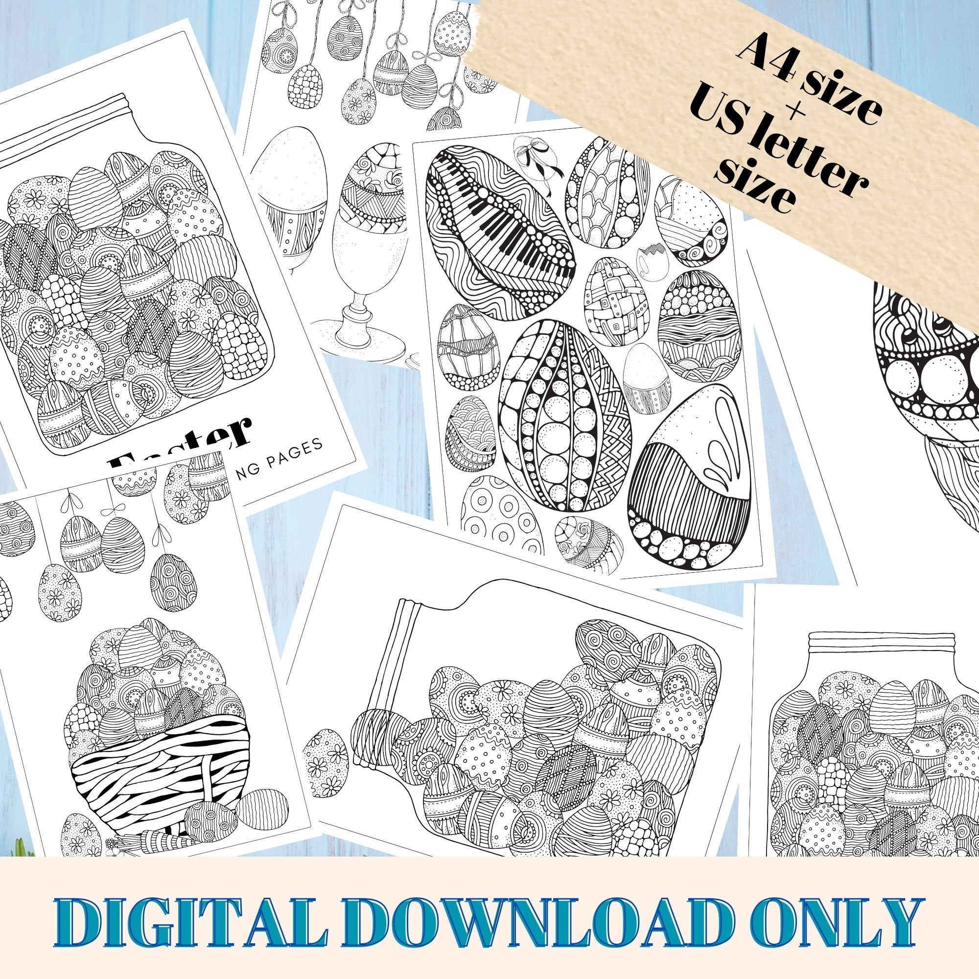 Easter Advanced Coloring Pages, Advanced Coloring, Adult Coloring Pages ...