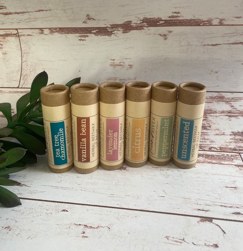 Natural Lip Balm | Essential Oils | Yarrow | Rosehip | Tallow Lip Balm ...