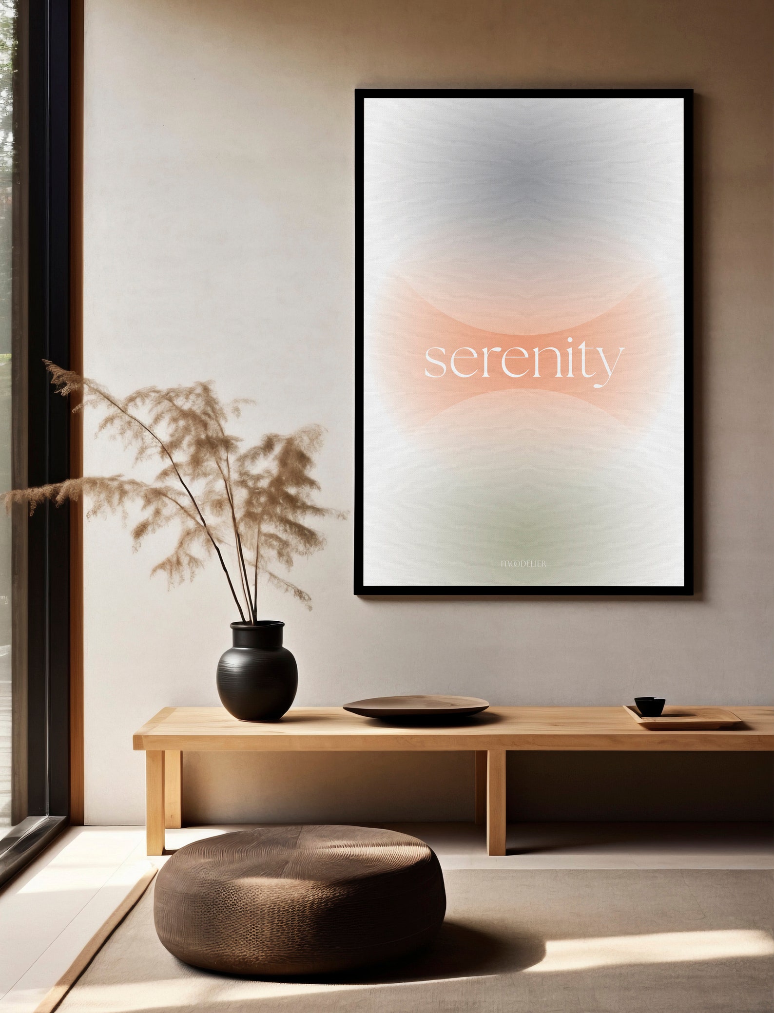 Mindful Gradients, Digital Art Poster, Aesthetic Aura Shades, Abstract ...
