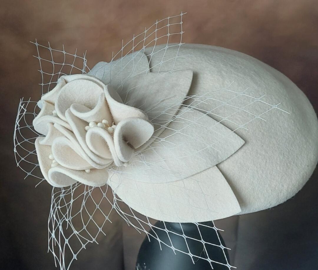 Bridal Hat Wedding Hat Fascionator Style Wedding Hat Wedding Hat ...