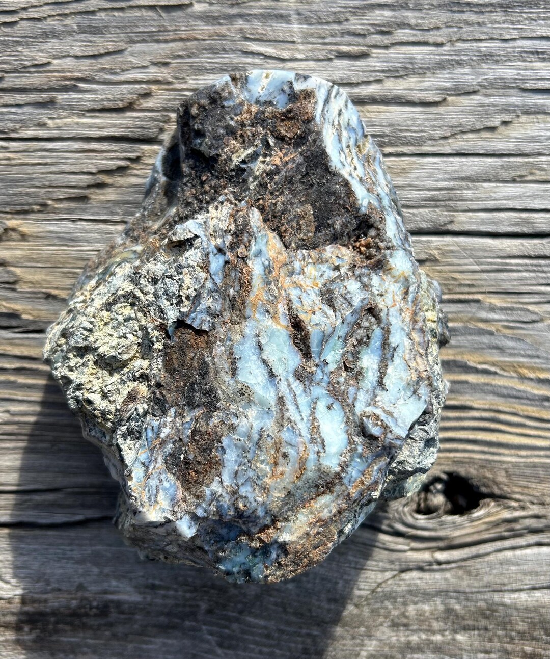 Mount Shasta Siskiyou Blue Opal Half Polished Window Cut Specimen - Etsy
