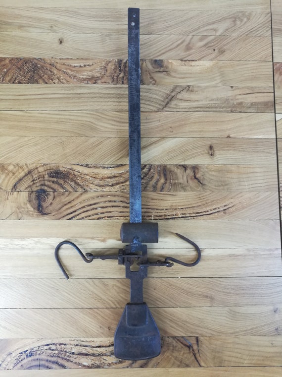 Vintage Cast Iron Hanging Balance Scale - Etsy