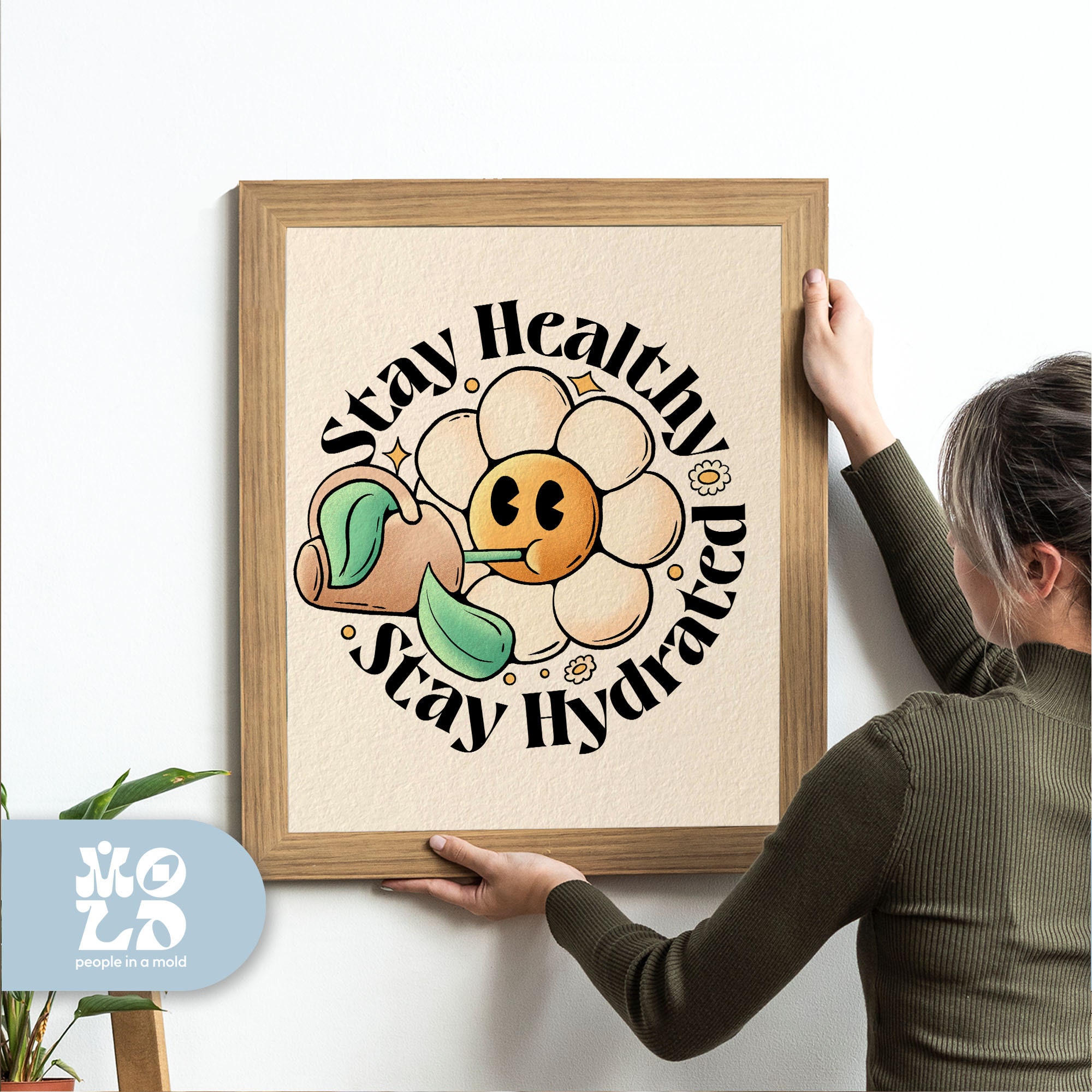Stay Healthy Poster, Stay Hydrated Poster, Meaning Gift for Besties ...