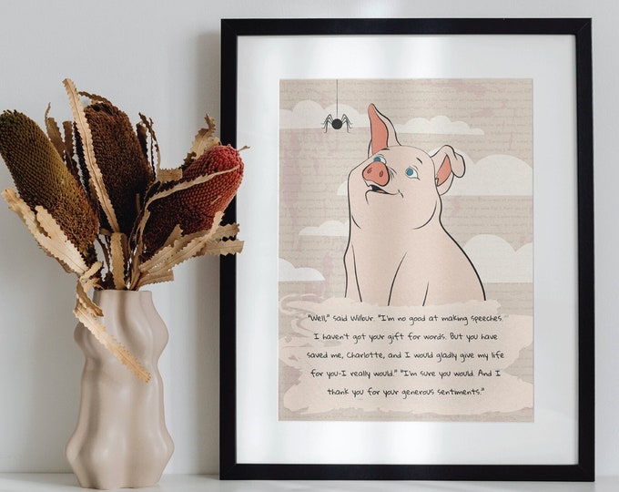 Charlotte's Web Digital Download Printable Poster, Charlotte's Web ...