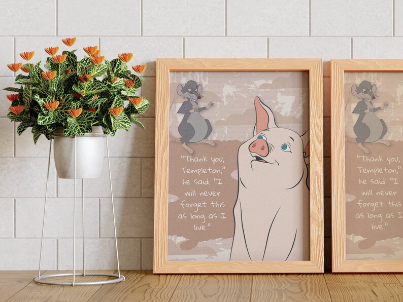 Charlotte's Web Digital Download Printable Poster, Charlotte's Web ...