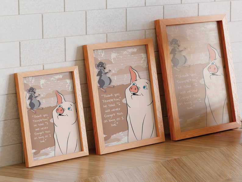 Charlotte's Web Digital Download Printable Poster, Charlotte's Web ...