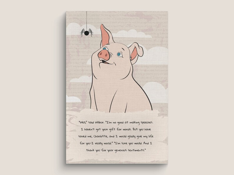 Charlotte's Web Digital Download Printable Poster, Charlotte's Web ...