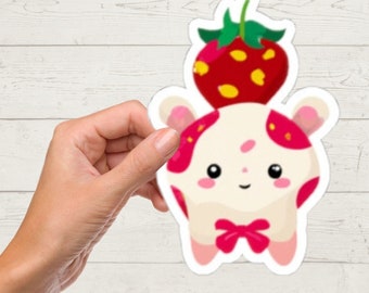 Pink Cow Squishmallow Sticker Strawberry Cow Squish Vinyl Sticker Cow ...
