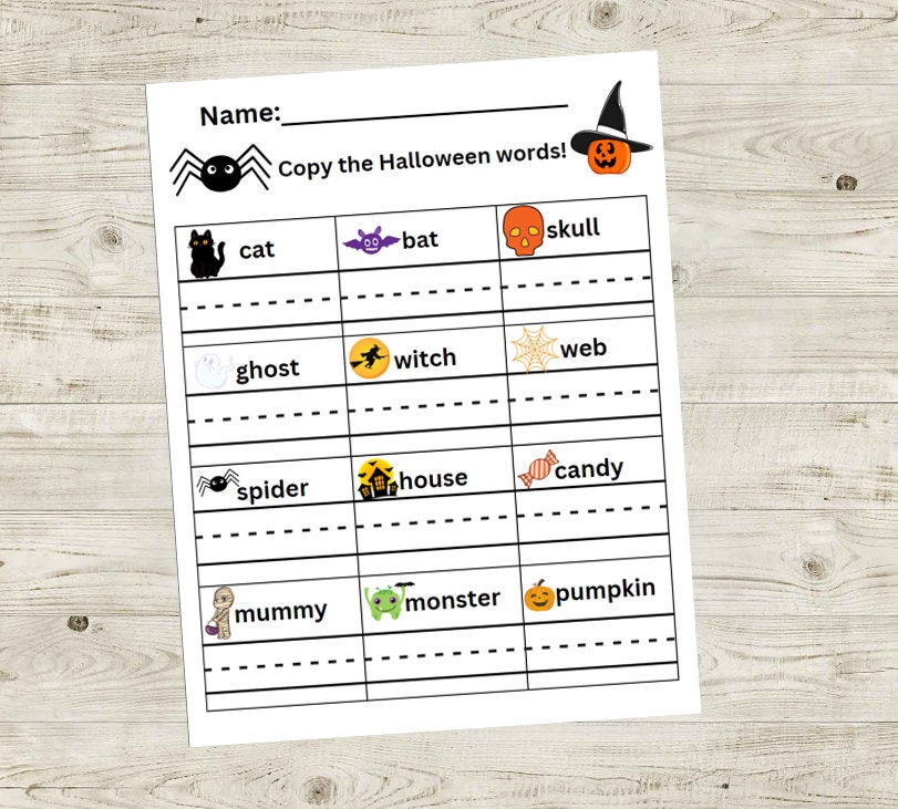 Halloween Worksheet for Kids | Halloween Activity | Worksheets for Kids ...