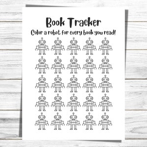 Robot Reading Log, Kids Reading Log, Reading Printables, Reading ...