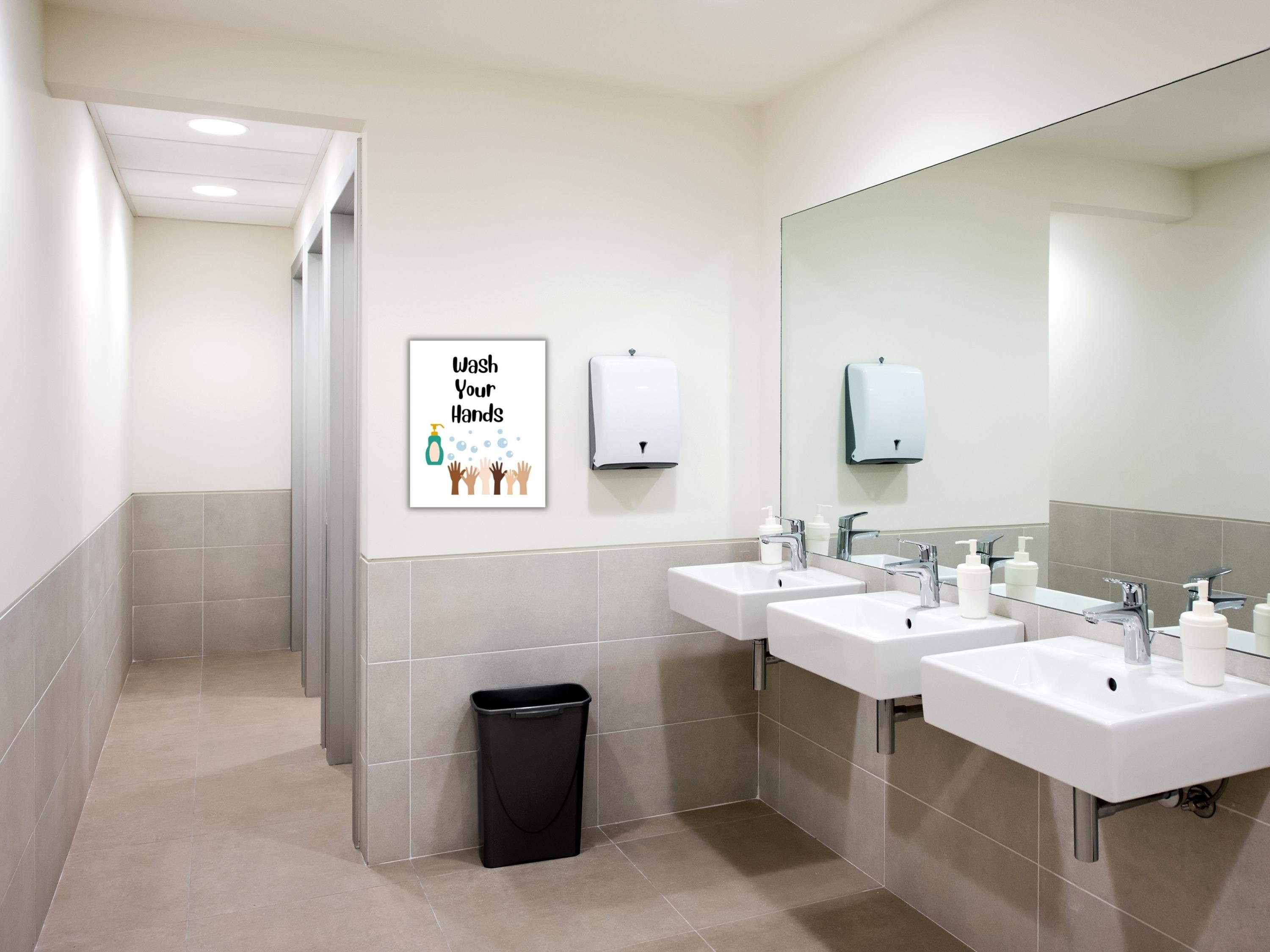 Wash Your Hands Sign, Classroom Sign, Classroom Rules, Kindergarten ...