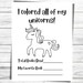 Unicorn Reading Log, Kids Reading Log, Book Tracker for Kids, Reading ...
