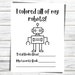 Robot Reading Log Kids Reading Log Reading Printables - Etsy
