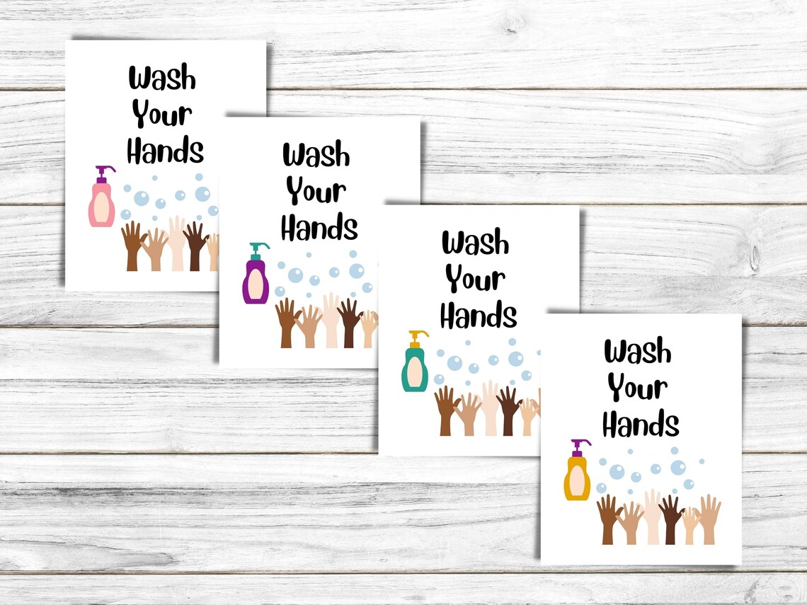 Wash Your Hands Sign, Classroom Sign, Classroom Rules, Kindergarten ...
