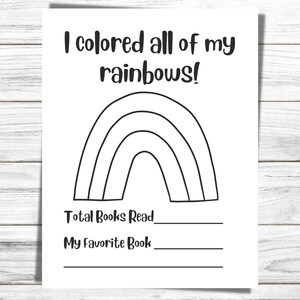 Rainbow Reading Log, Kids Reading Log, Reading Printables, Reading ...