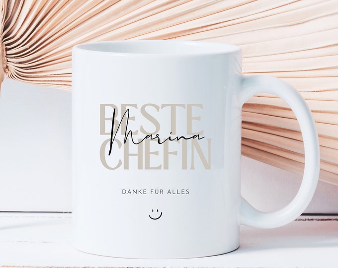 Tasse CHEFIN mit Name Personalisiert Geschenk Spruch Definition ...