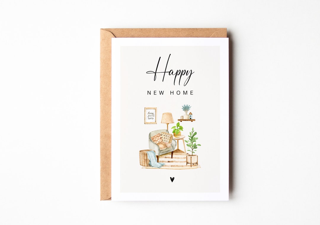 Inauguration Card for Moving Into Your New Home Happy New Home ...