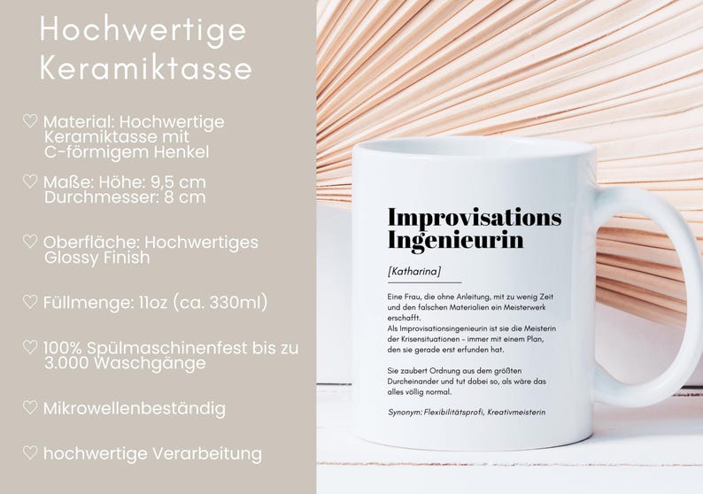 Loulala® Funny Personalized Mug With Name, Colleague Mug With Saying ...