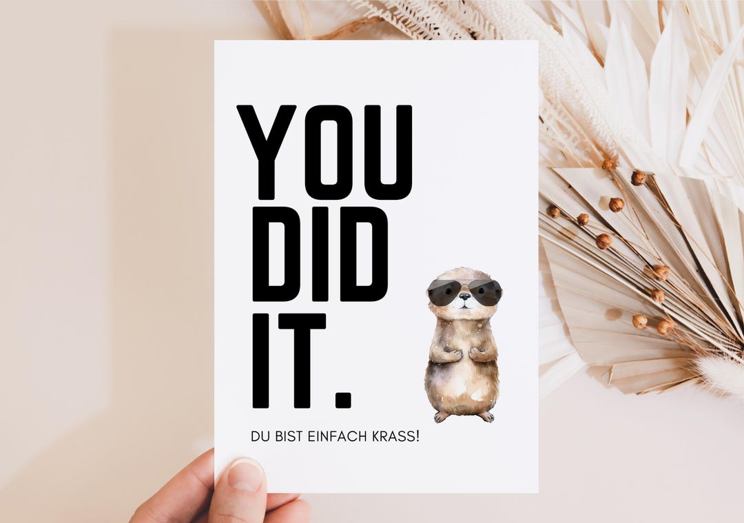 Postcard You Did It, Gift Card Graduation, Training, High School ...