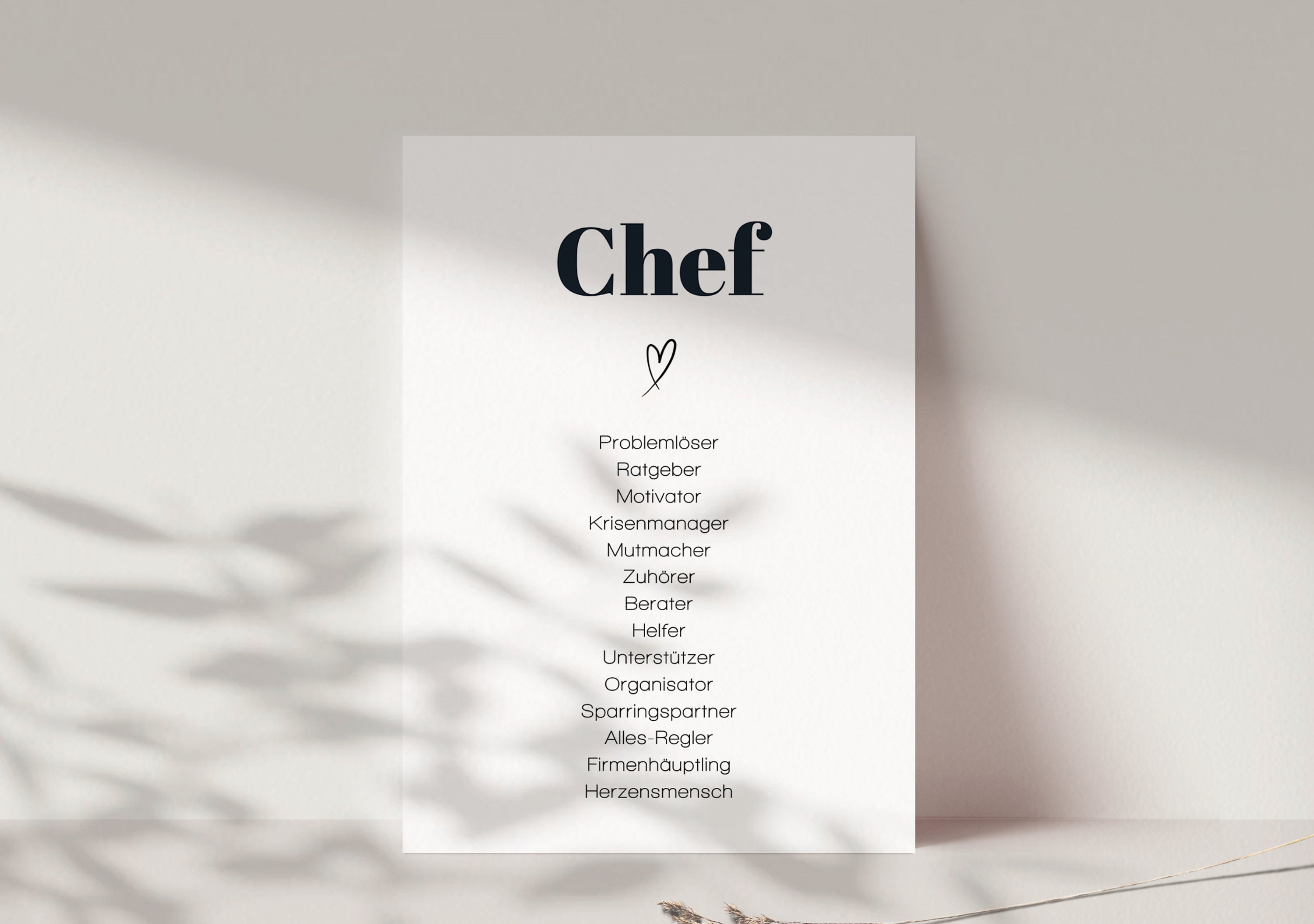 Boss Gift Card for Boss, Synonym Card Boss, Gift Boss for Birthday, Say ...