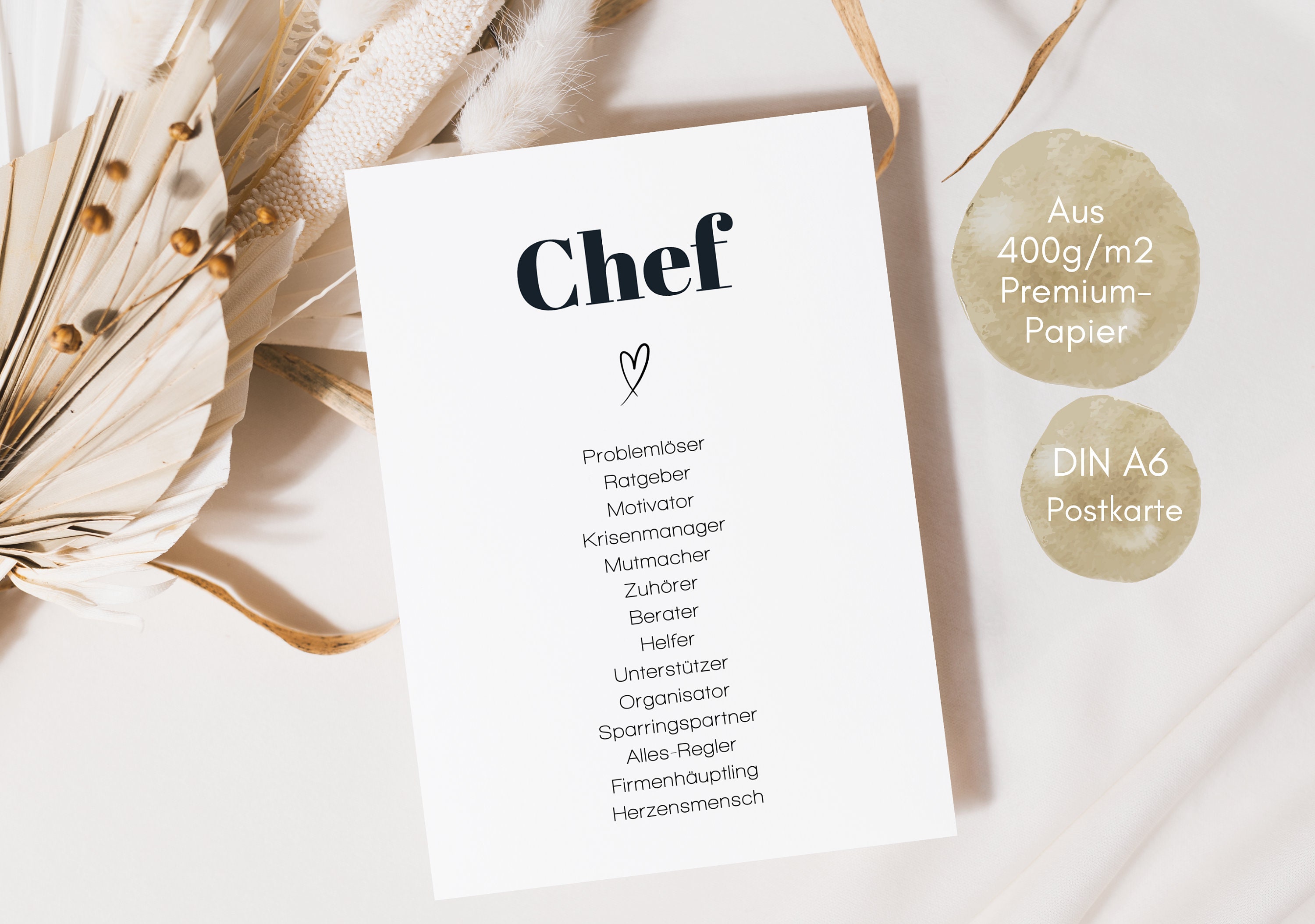 Boss Gift Card for Boss, Synonym Card Boss, Gift Boss for Birthday, Say ...