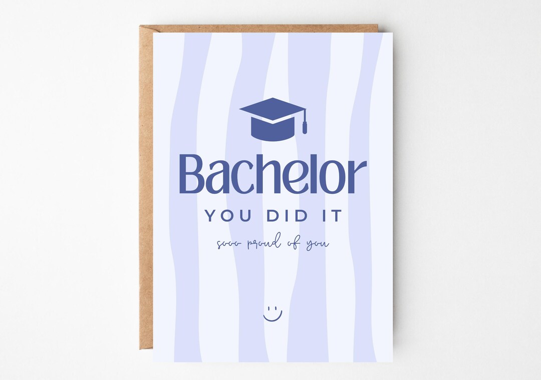Bachelor's Degree Card for Man, Congratulations on Your Bachelor's ...